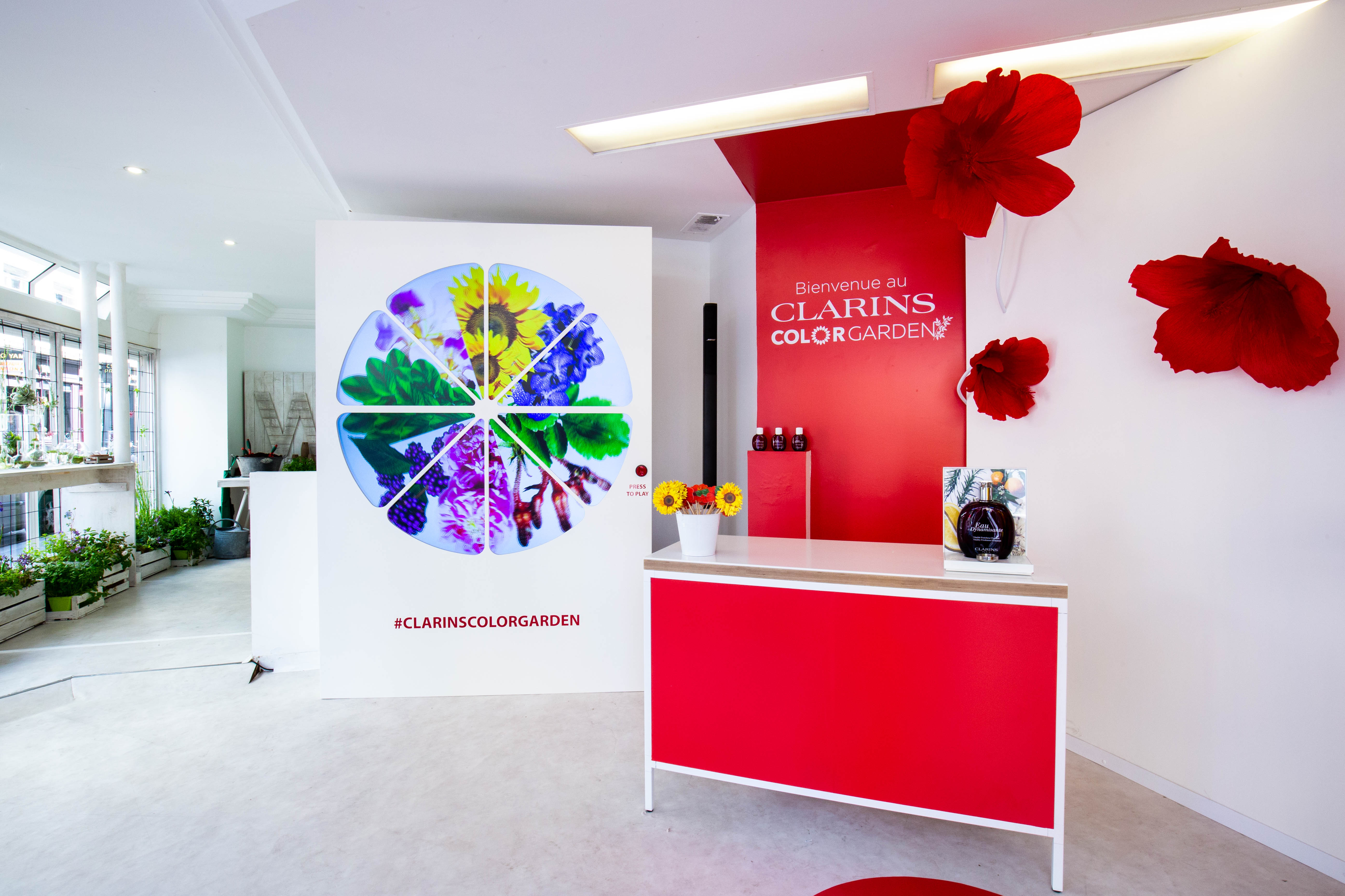 The Clarins Beauty Pop-Up Store in Trendy Le Marais